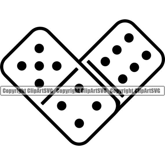 Dominoes Heart Love Set Piece Game Strategy Player Club - Etsy