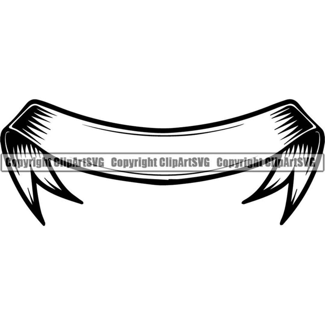 Vintage Ribbon Banner Scroll Label Sticker Emblem Badge Decorative ...