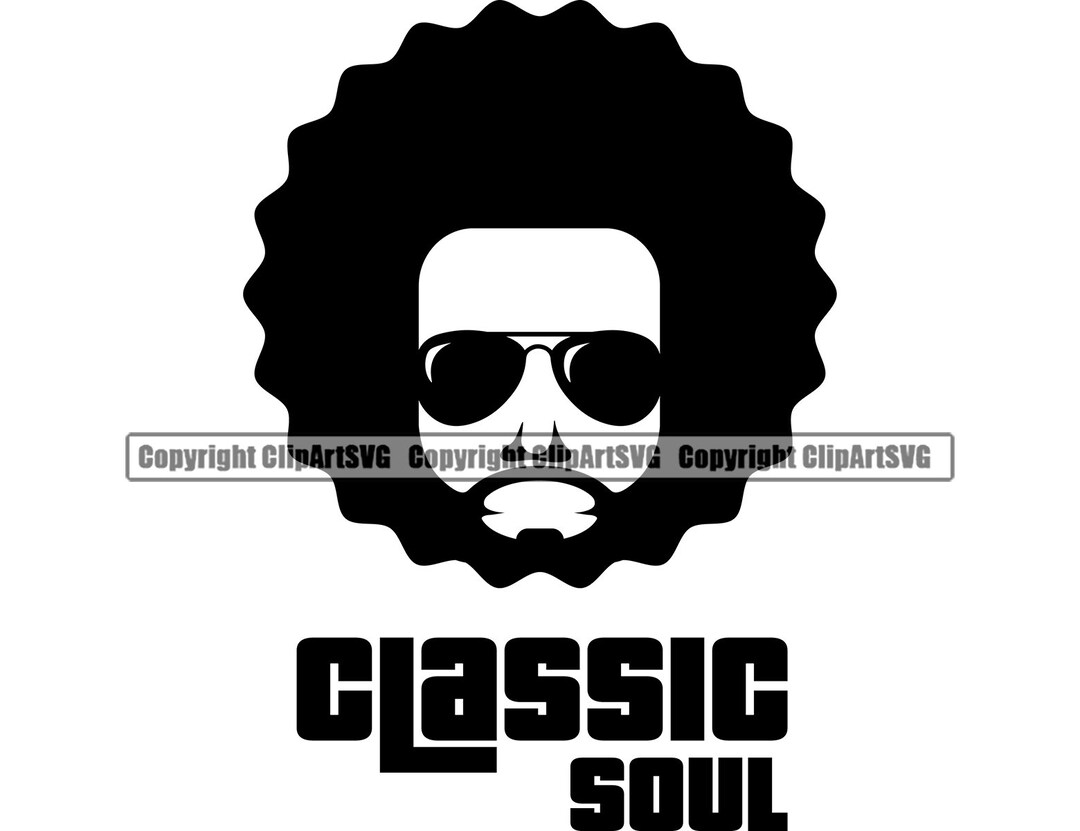 Classic Soul Black Afro African American Disco Music Retro Vintage ...