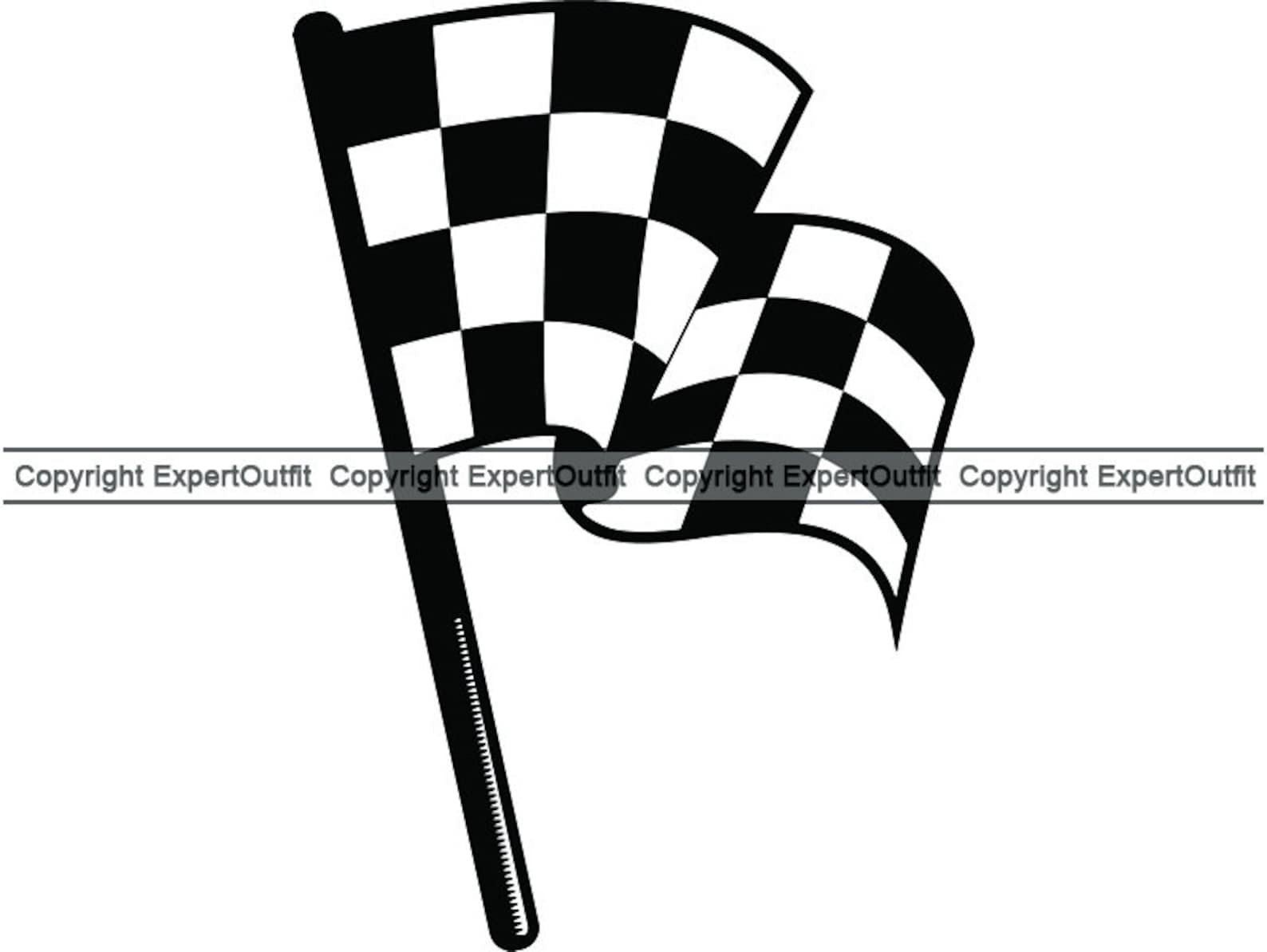Sport Car Race Racer Racing Flag Win Checkered Drive Motor | Etsy