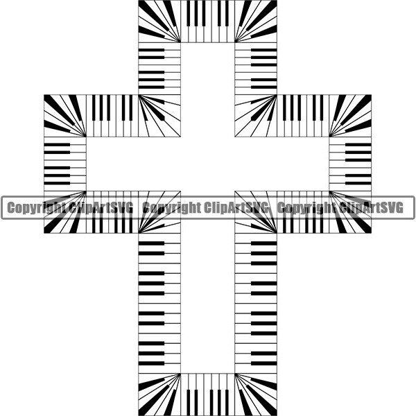 Musical Note Cross Svg - Etsy