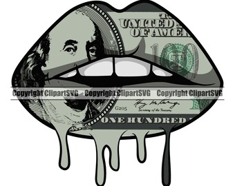 Money Lips Art | Etsy