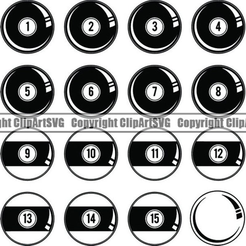 Eight Ball Rack Svg - Etsy