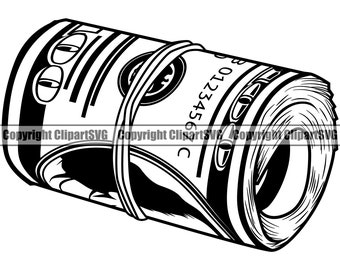 Money Roll Svg - Etsy