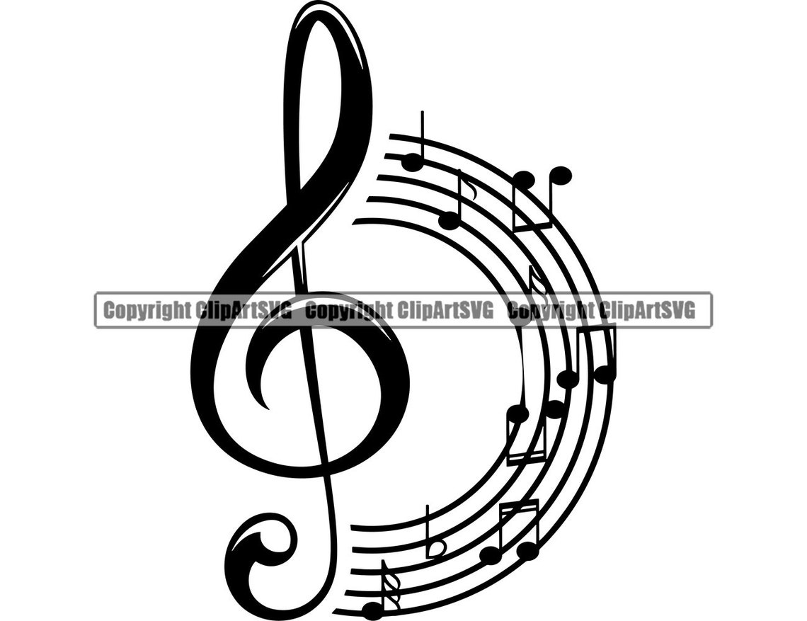Music Note Symbol Treble Clef Sheet Musical Classical Piano - Etsy