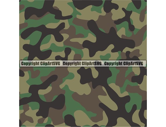 Green Camo Camouflage Seamless Pattern Jungle Sign Print - Etsy