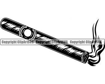 Cigar Smoker Svg | Etsy