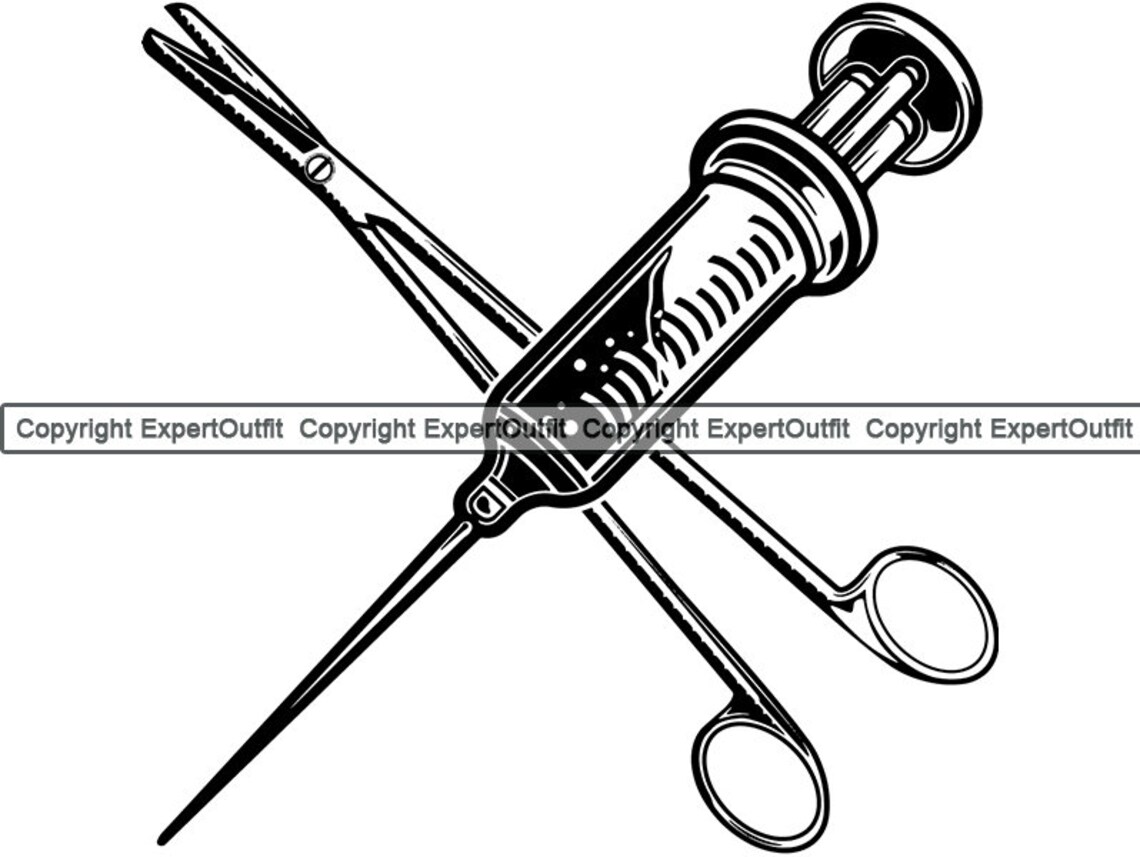 Medical Needle Syringe Shot Surgical Scissor Instrument - Etsy