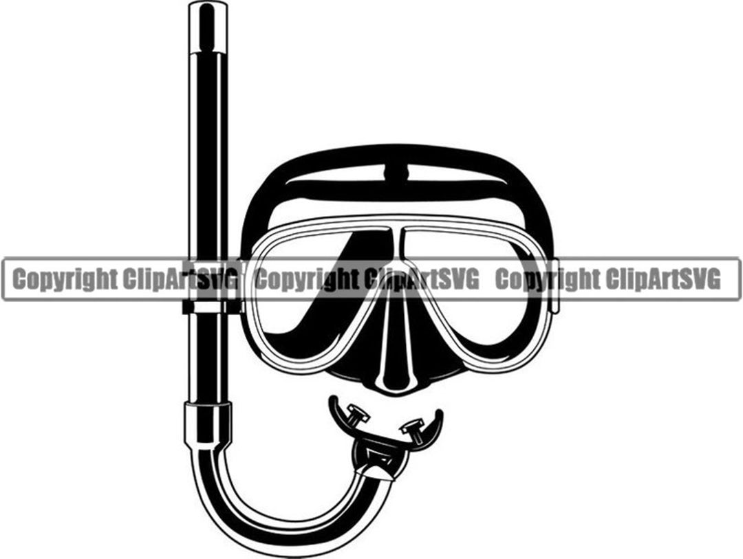 Scuba Diving Mask #7 Air Regulator Goggles Snorkel Snorkeling Nautical ...