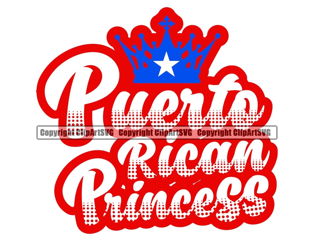 Puerto Rico Rican Princess Flag Country World Nation Map Sign Symbol ...