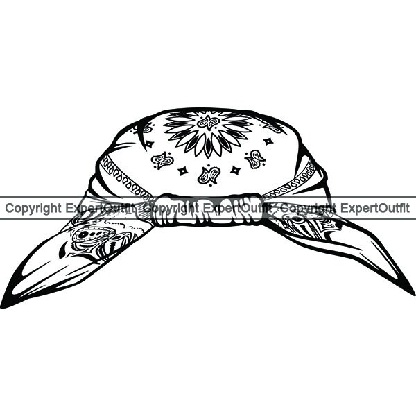 Skull Bandana Svg - Etsy