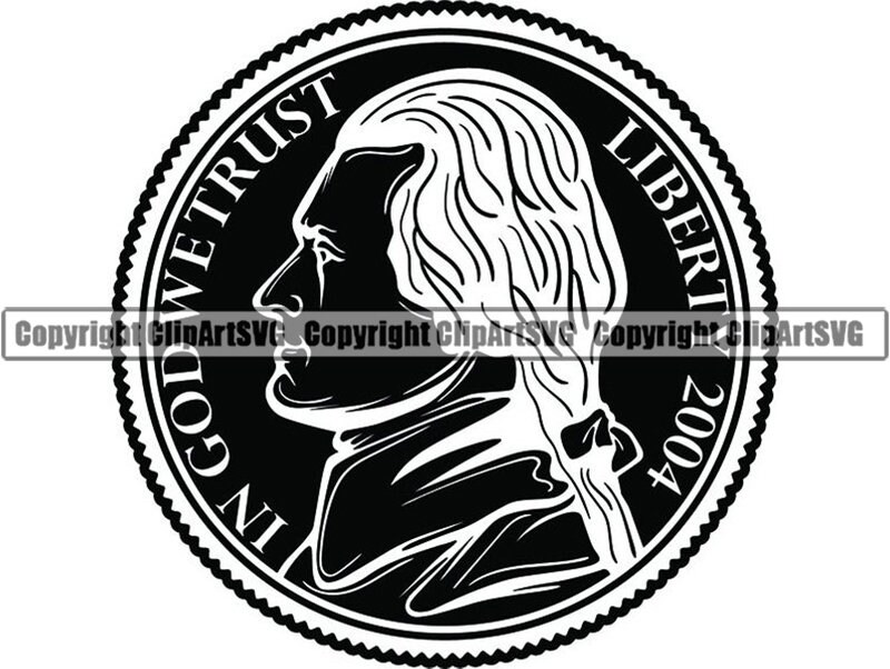 Money Coin #13 US 5 Cent Nickle President Currency Collecting Success ...