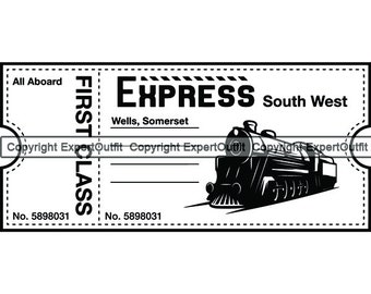 Train Ticket Clipart