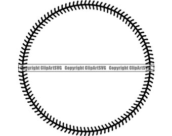 Baseball Circle Logo - Etsy