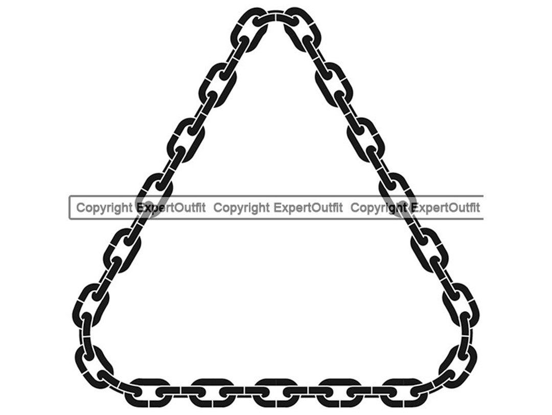 Chain Link Triangle Frame Endless Metal Rope Steel Towing Hardware ...
