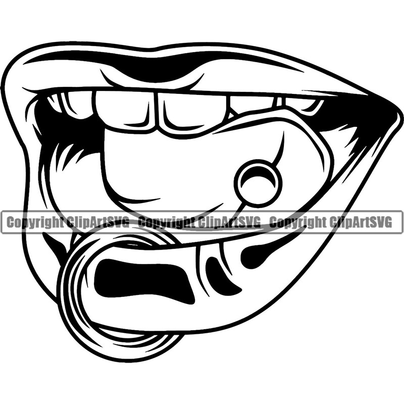 Sexy Lips And Tongue Etsy