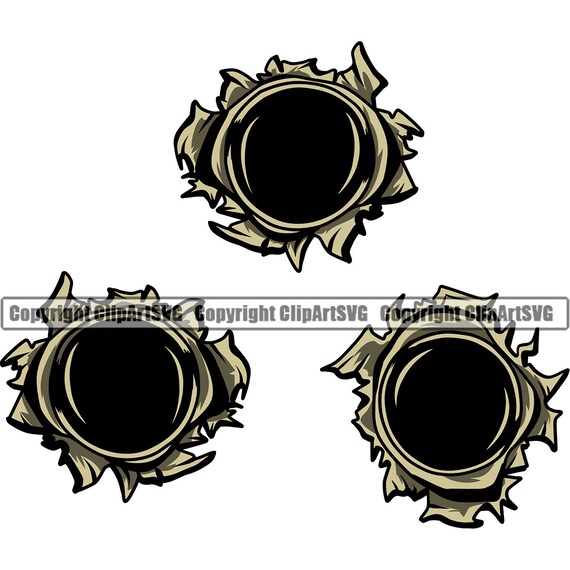 Bullet Holes Gun Target Metal Steel Firearm Fire Shot Shoot | Etsy