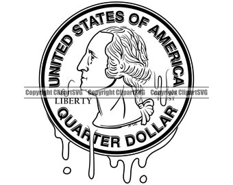 Drip Dollar Sign Svg - Etsy