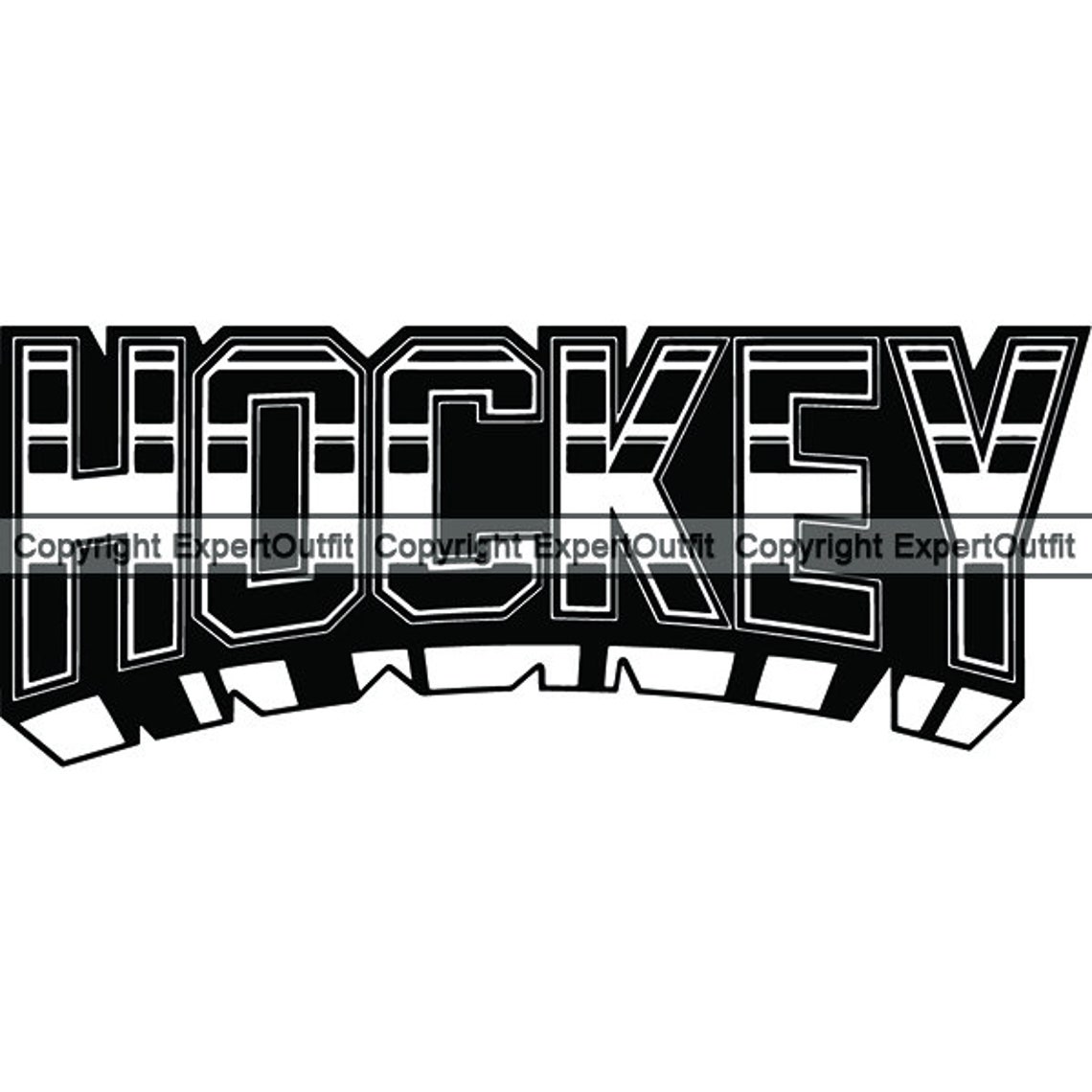 Sport Hockey Text Word Text Type Word Lettering Badge Label - Etsy