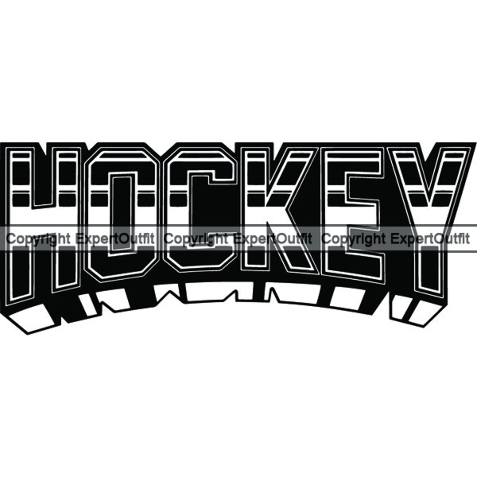 Sport Hockey Text Word Text Type Word Lettering Badge Label - Etsy