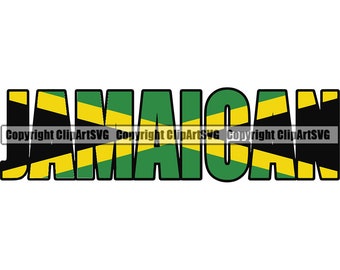 Jamaica Word Svg - Etsy