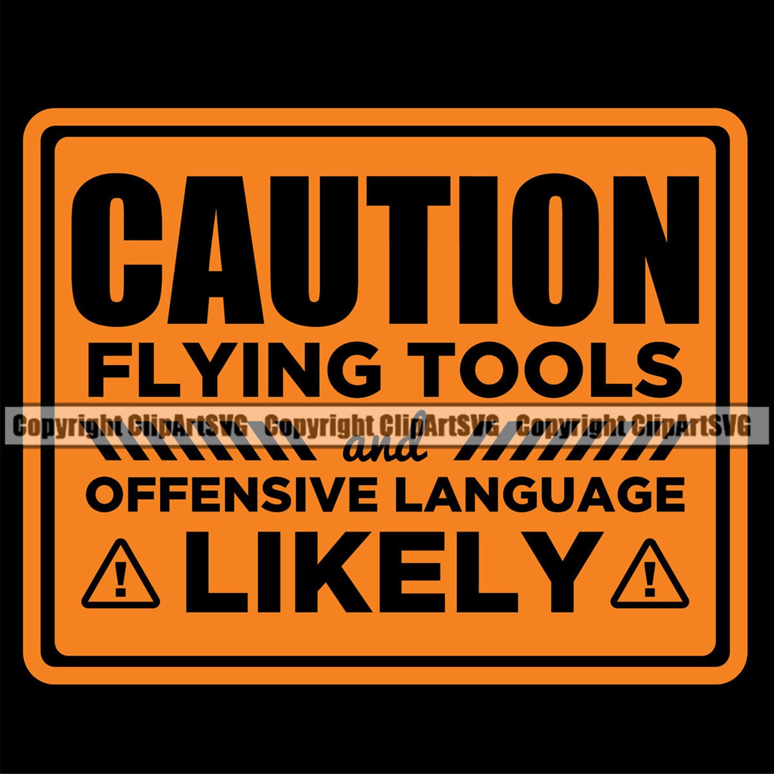 Caution Flying Tools Offensive Language Roofer Roofing Build | Etsy