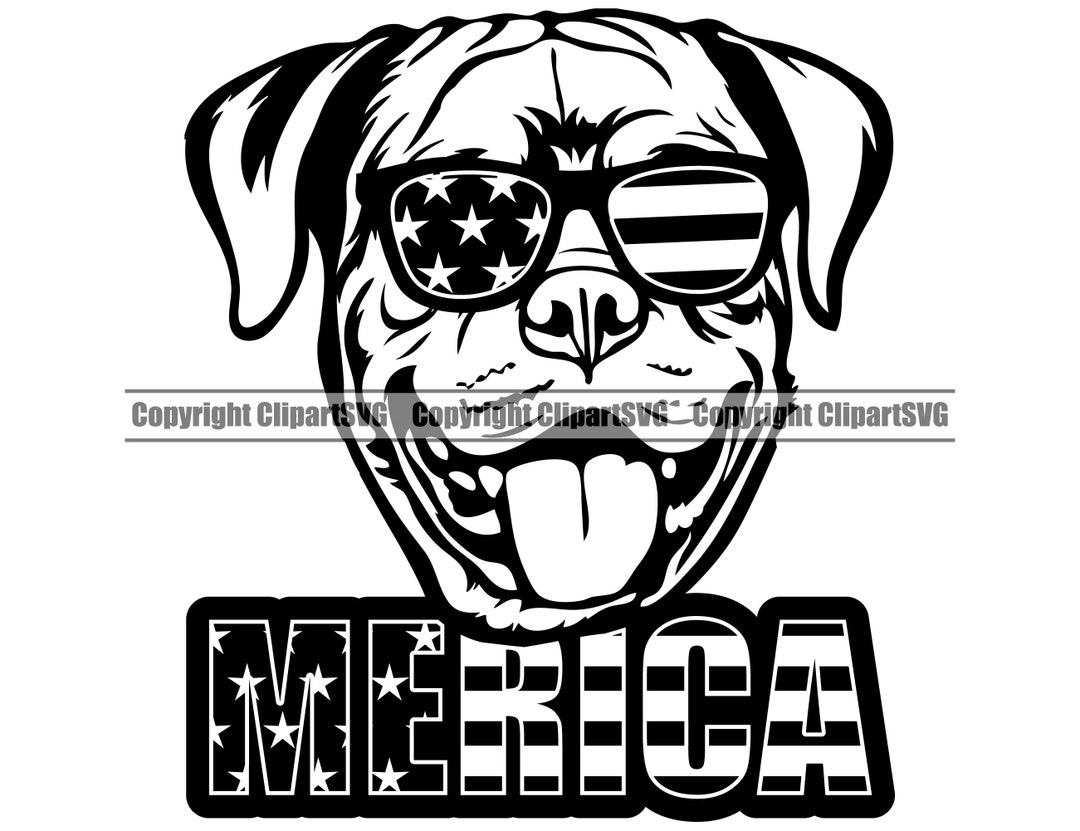 Rottweiler Dog USA Flag Sunglasses Merica America American Breed Puppy ...