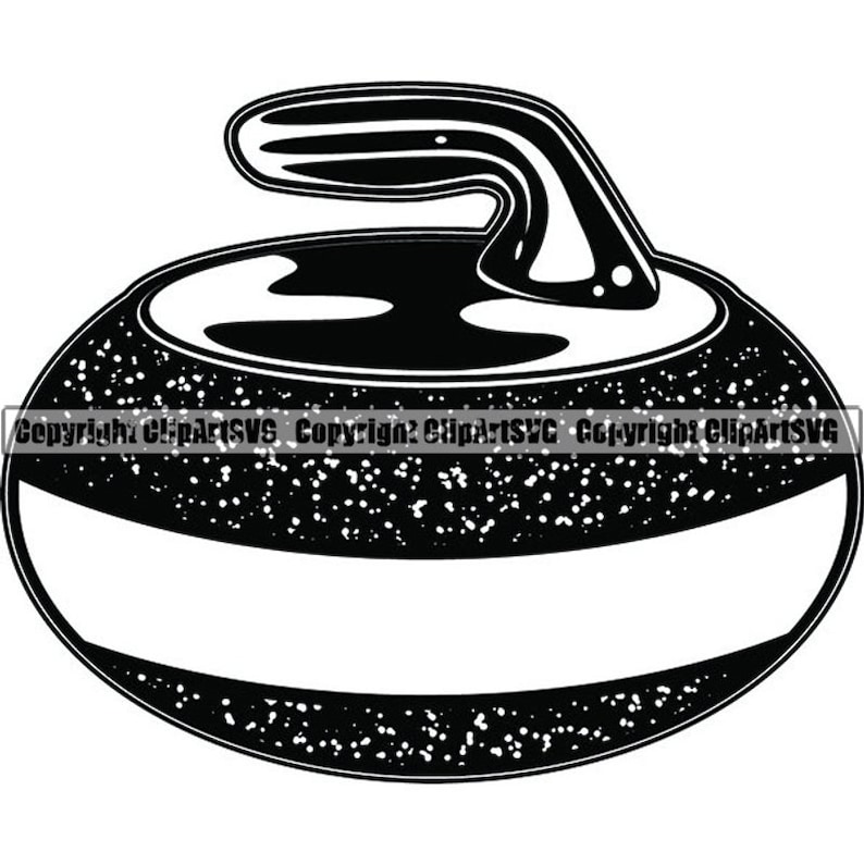 Curling Rock #1 Granite Stone Winter Game Sport Rink Team Target Handle ...