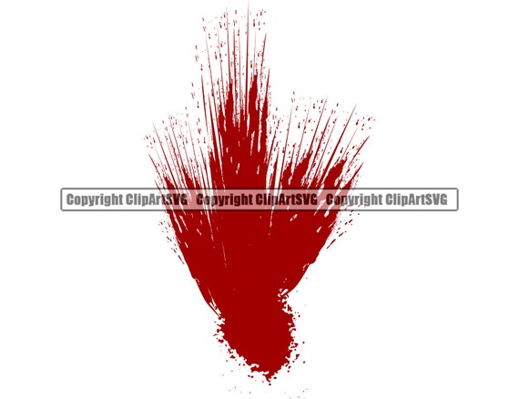 Blood Splat Splatter Smear Smeared Drip Dripping Drop Cut - Etsy
