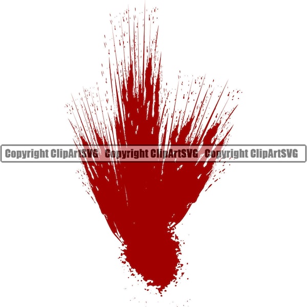 Smeared Blood Clipart - Etsy