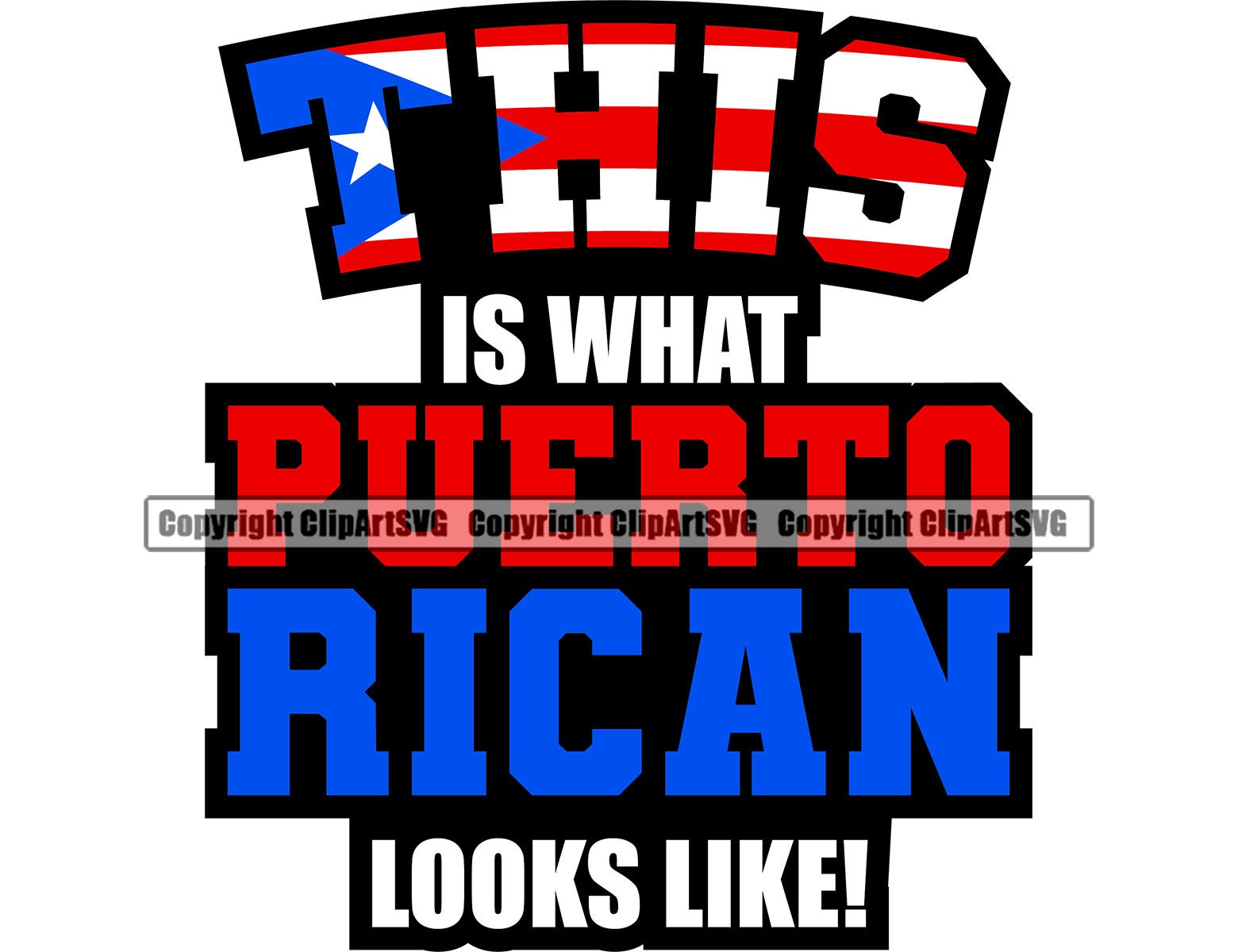 This Is What A Puerto Rico Rican Looks Like Flag Country World | Etsy