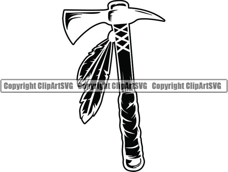 Indian Axe 6 Native American Warrior Tomahawk Hatchet Feather | Etsy
