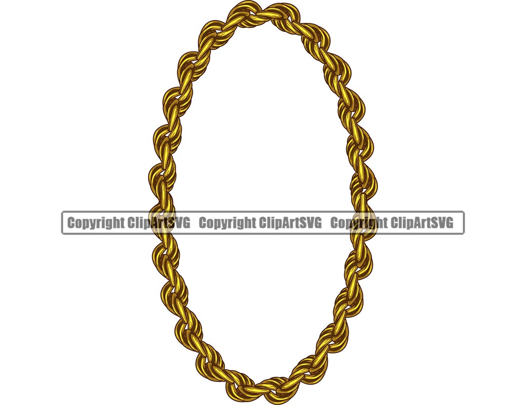 Gold Rope Chain Link Necklace Jewelry Bling Rich Wealth Cash Money Hip ...