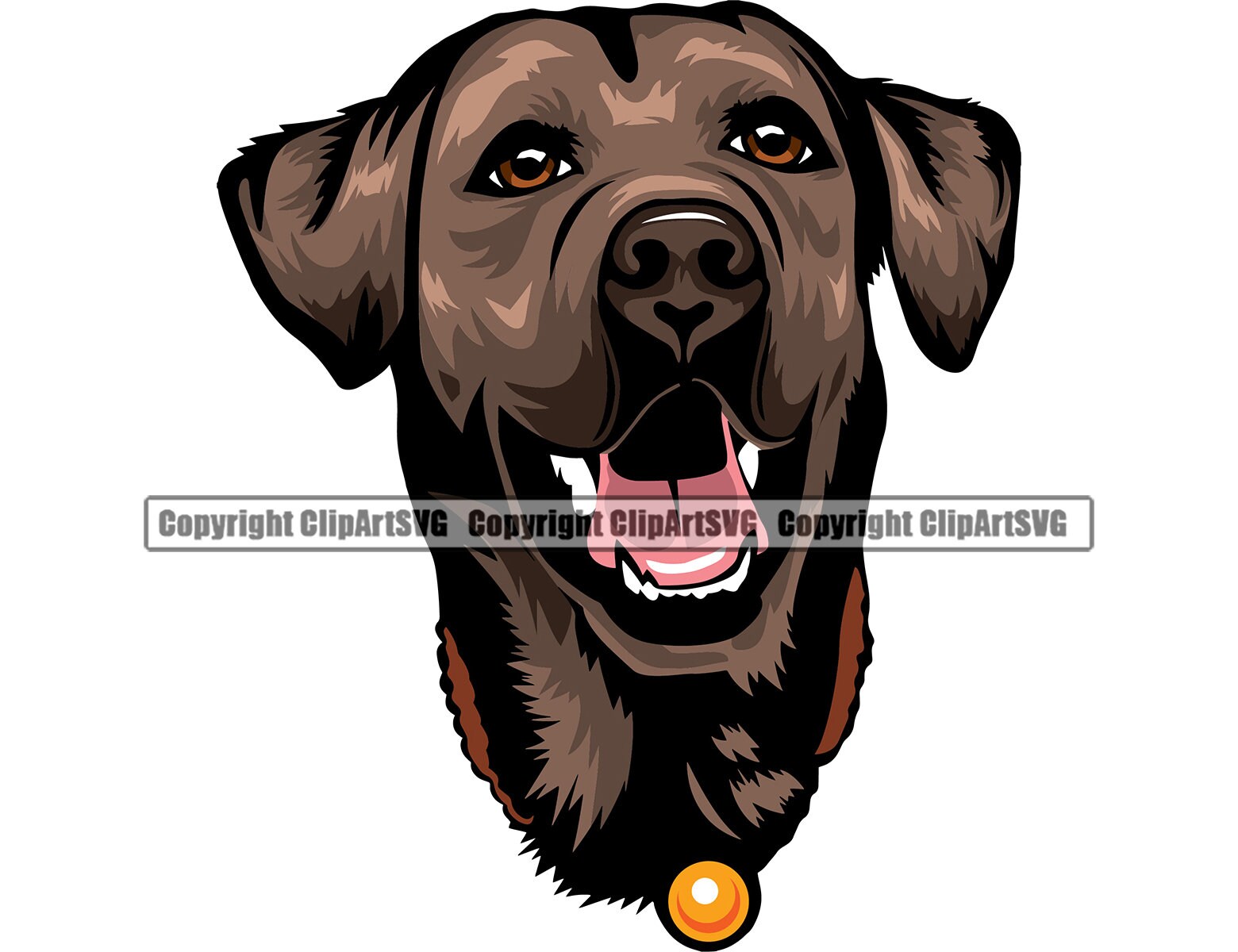 Labrador Retriever Dog Breed Happy Head Smiling Face Puppy - Etsy