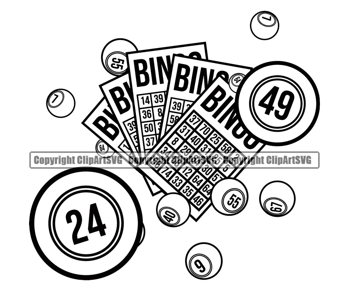 Bingo Card Gambling Gamble Gambler Chance Luck Lottery Lotto - Etsy