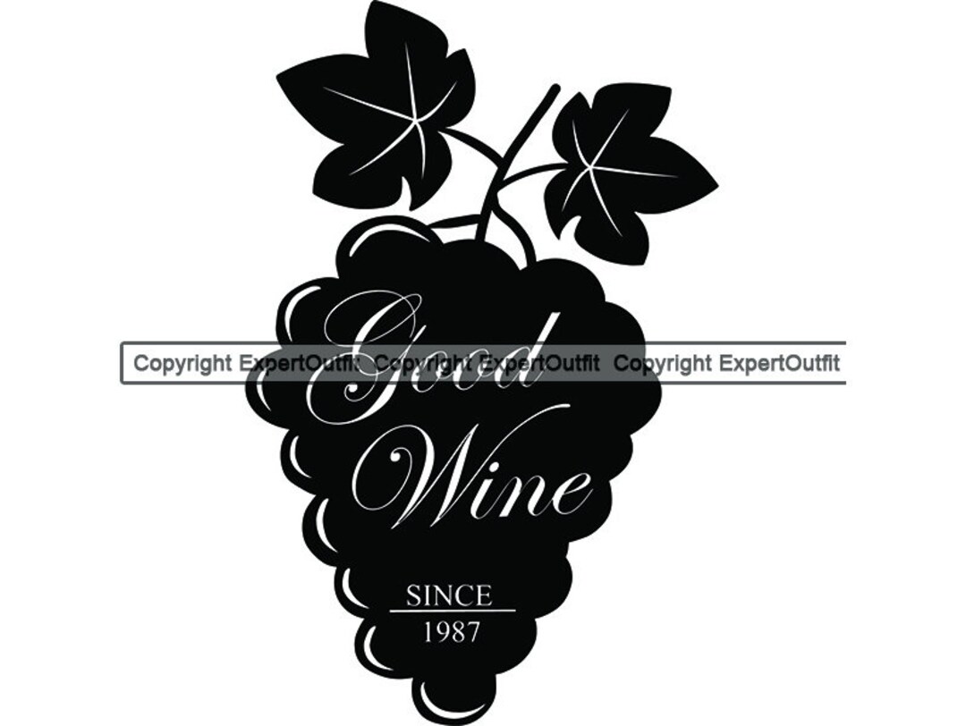 Grape Vine Wine Winery Vineyard Bottle Label Drink Drinking - Etsy