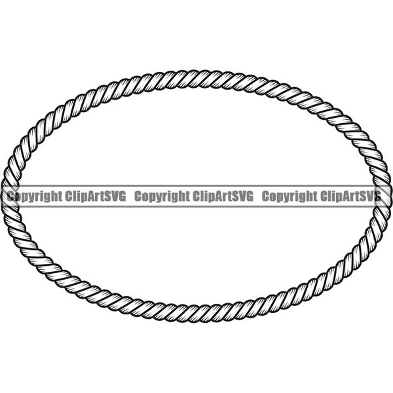 Rope Oval Frame Border Shield Cowboy Rodeo Country Boat Marine | Etsy