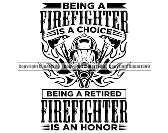 Retired Firefighter - Etsy