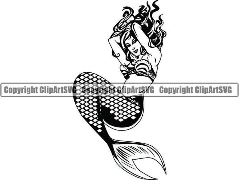 Mermaid 1 Sexy Half Woman Tail Fish Fantasy Mythological - Etsy