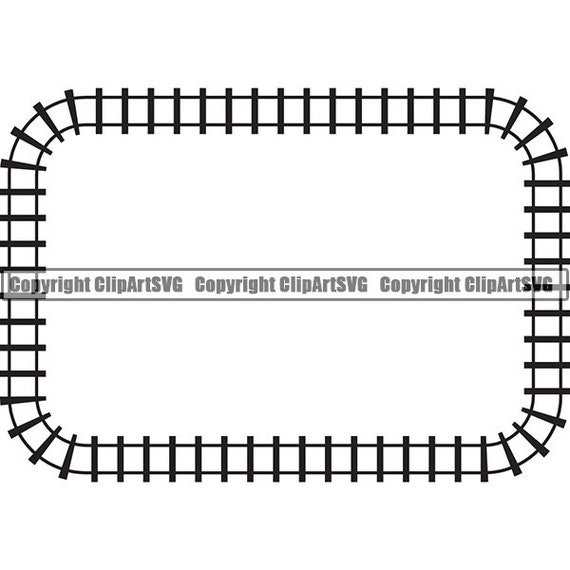 Train Track Border Clip Art Railroad Tracks Vector Art, Icons, And
