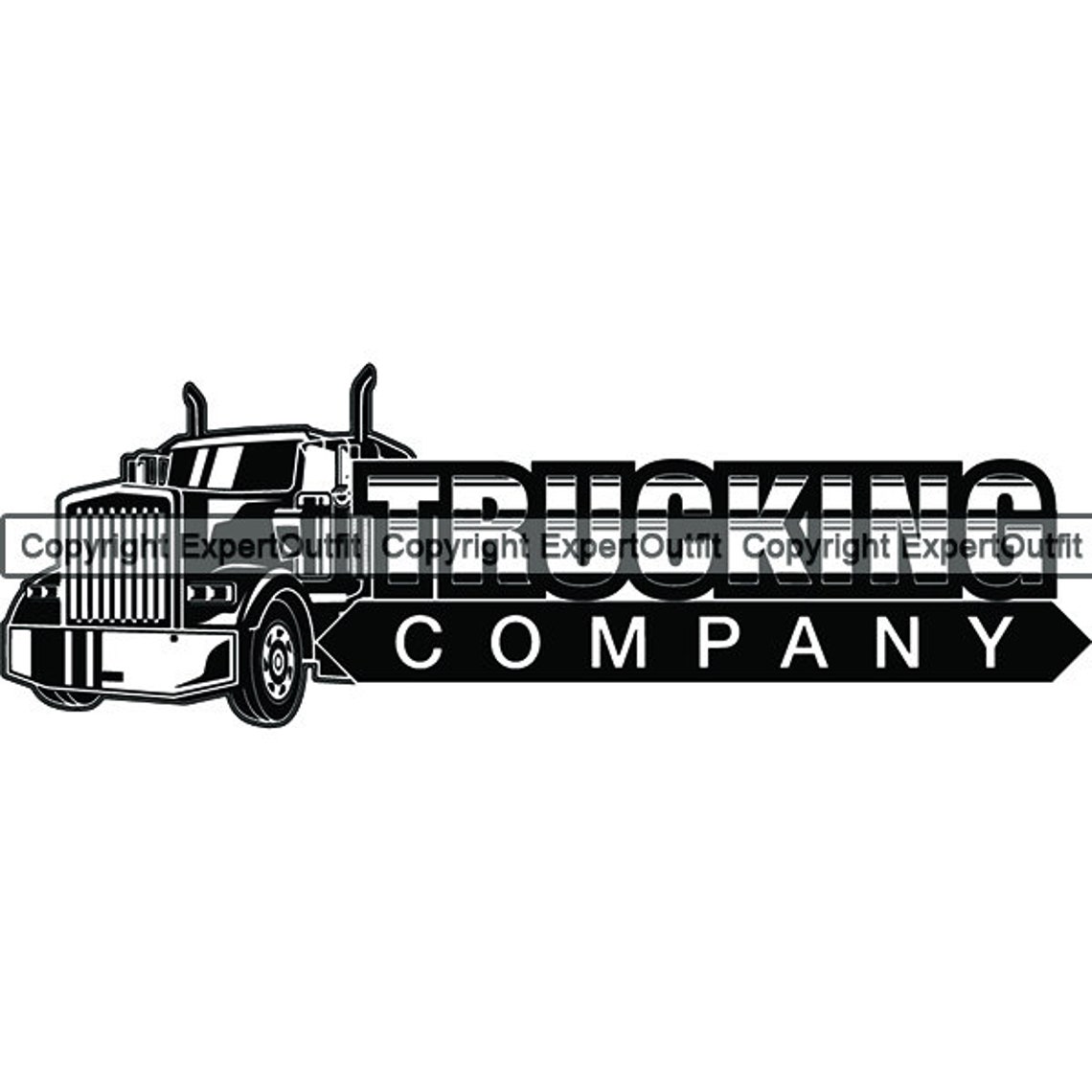 Truck Driver Trucking Delivery Company Big Rigg Semi Tractor Trailer ...
