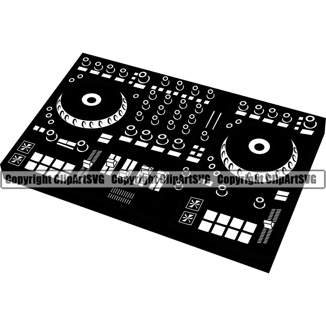 DJ Disc Jockey Setup Modern CD Compact Disc Turntable Audio - Etsy