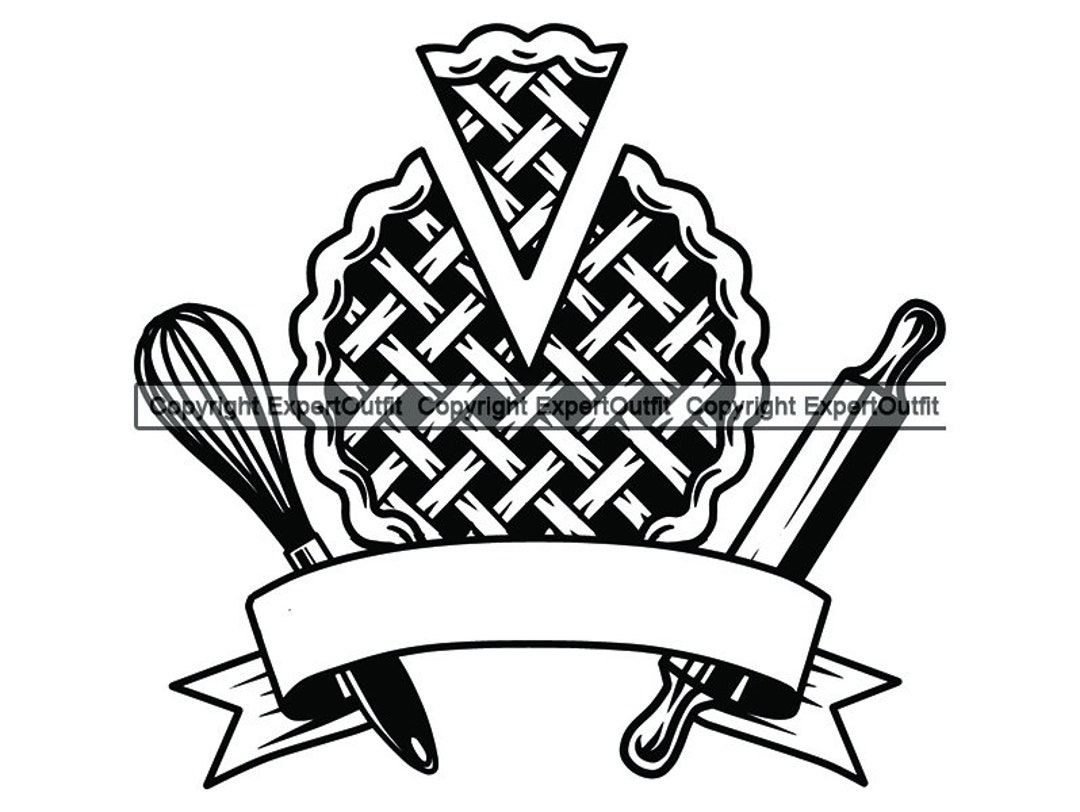 Baker Logo Baking Bake Fire Brick Oven Bread Pie Pastries Cake Bakery ...