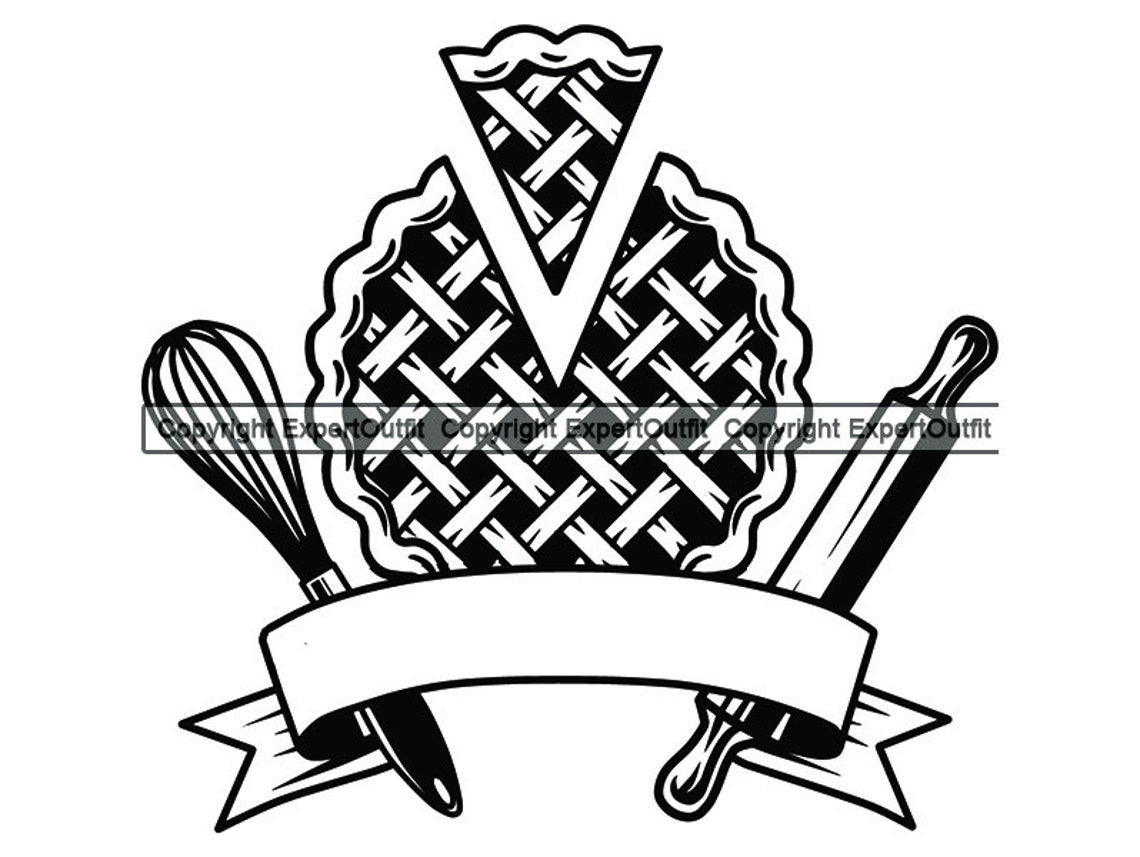 Baker Logo Baking Bake Fire Brick Oven Bread Pie Pastries Cake | Etsy