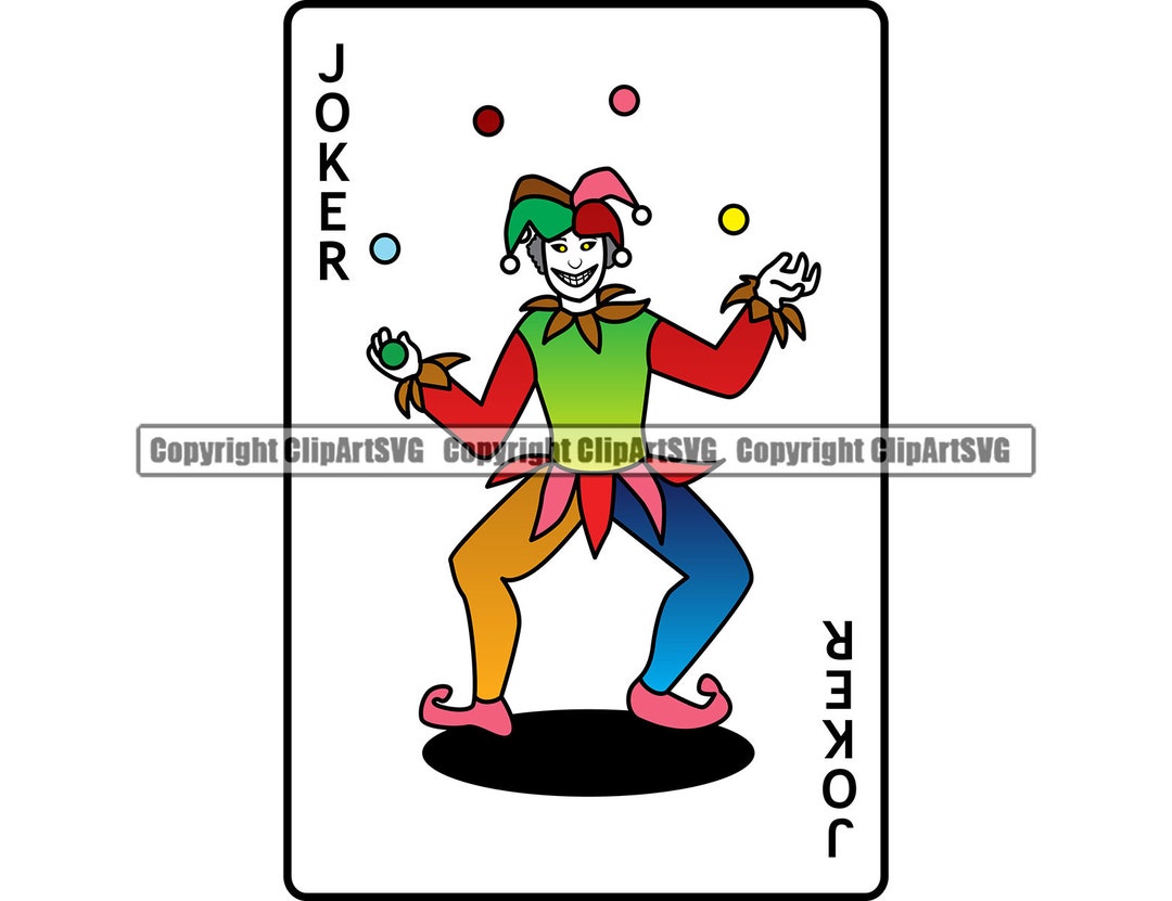 Poker Playing Card Joker Clown Casino Bet Money Chip Luck Win Risk ...