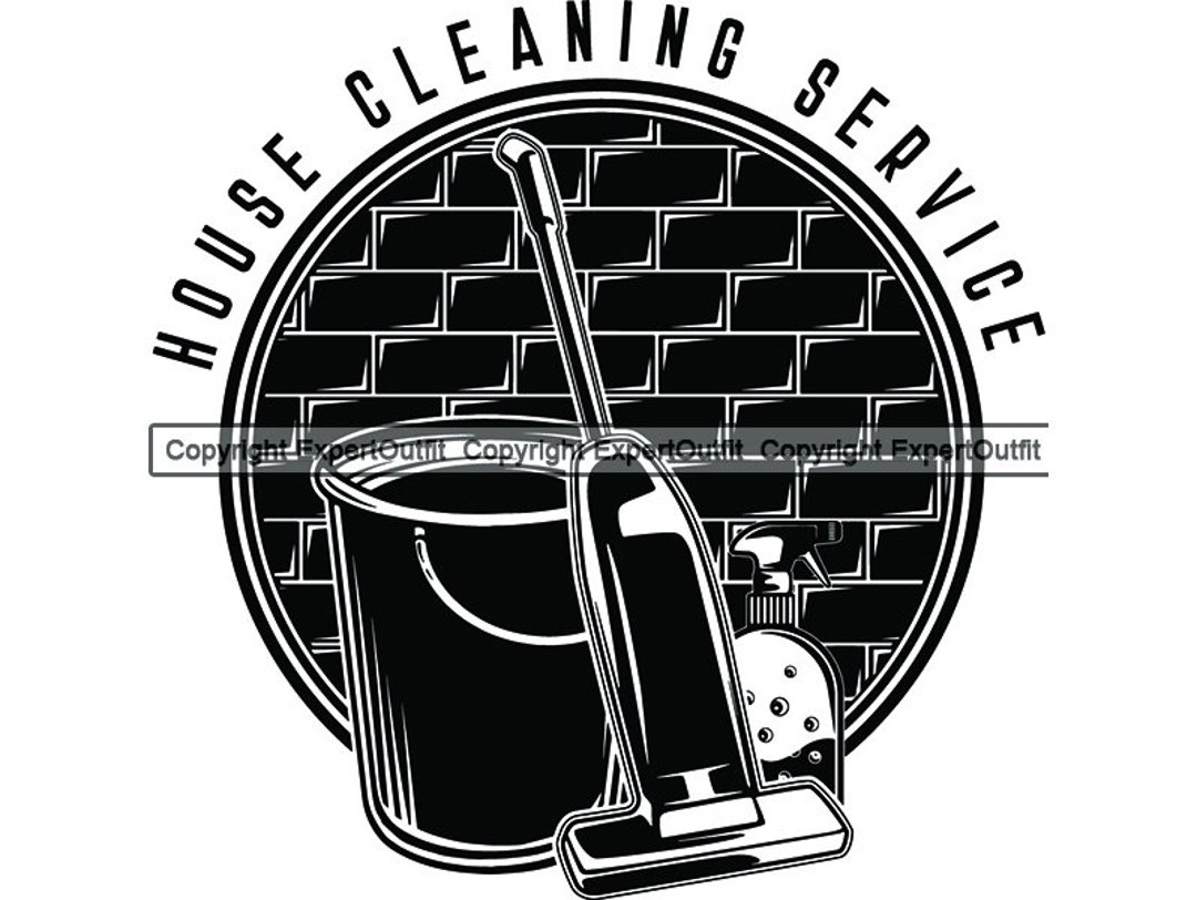 Cleaning Logo Maid Service Housekeeper Housekeeping Housework Clean ...