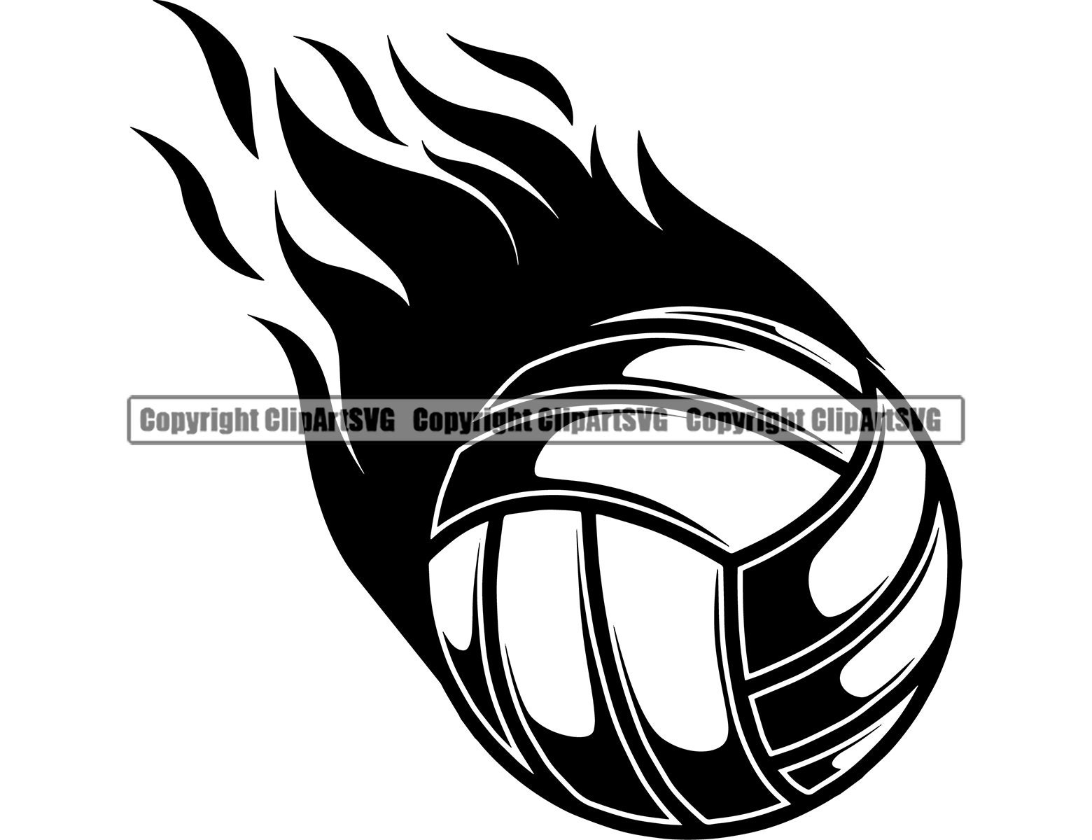 Volleyball On Fire