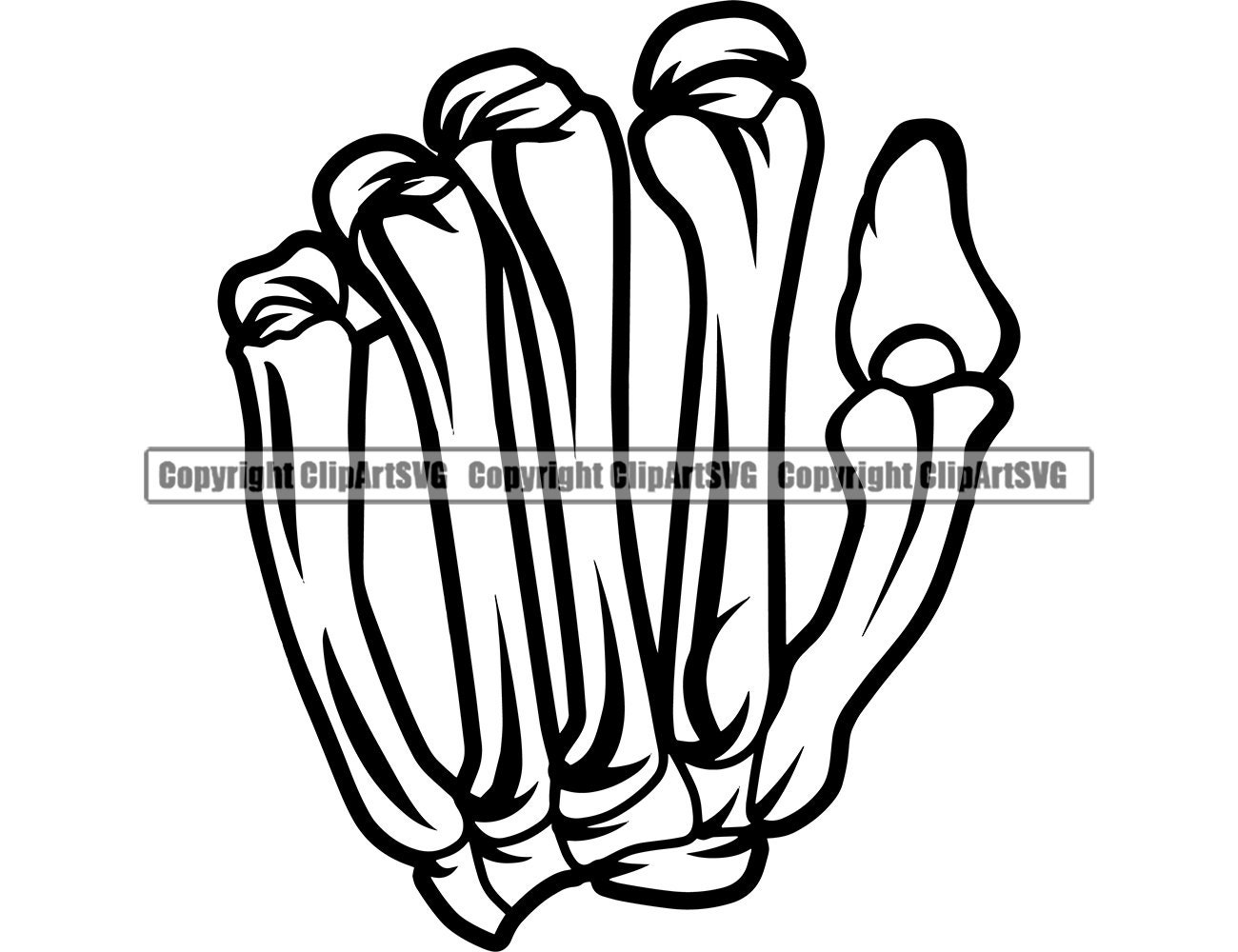 Skull Skeleton Hand Fist Hold Grab Grip Item Object Evil Kill | Etsy