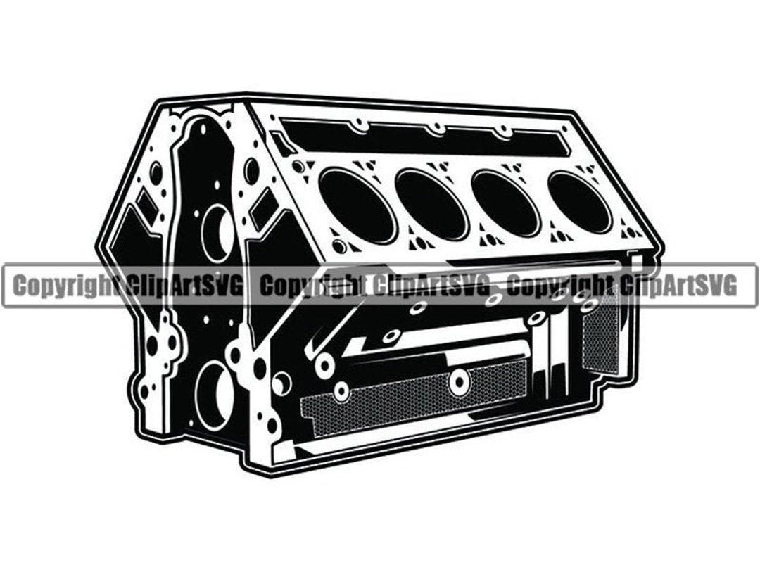 Engine Block #1 Mechanic Motorcycle Car Automotive Chrome Car Service ...