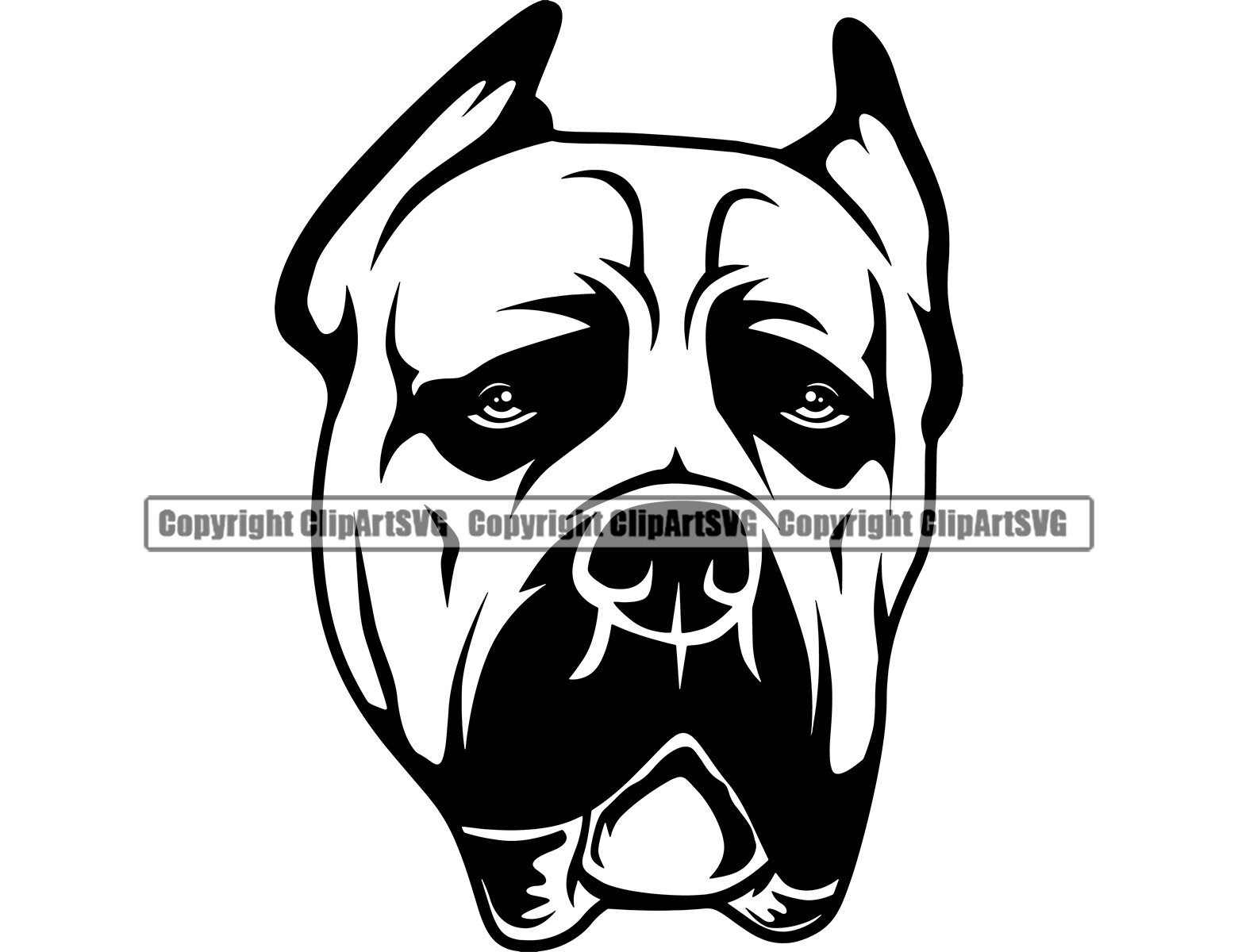 Cane Corso Dog Breed Head Face Paw Puppy Pup Pet Art K9 Great | Etsy